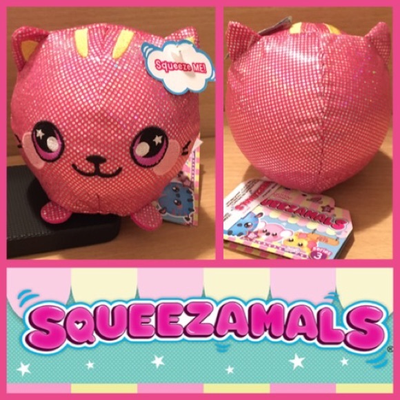 Squeezamals | Toys | Nwt Scented Sherrie The Cat Metallic Squeezamals ...